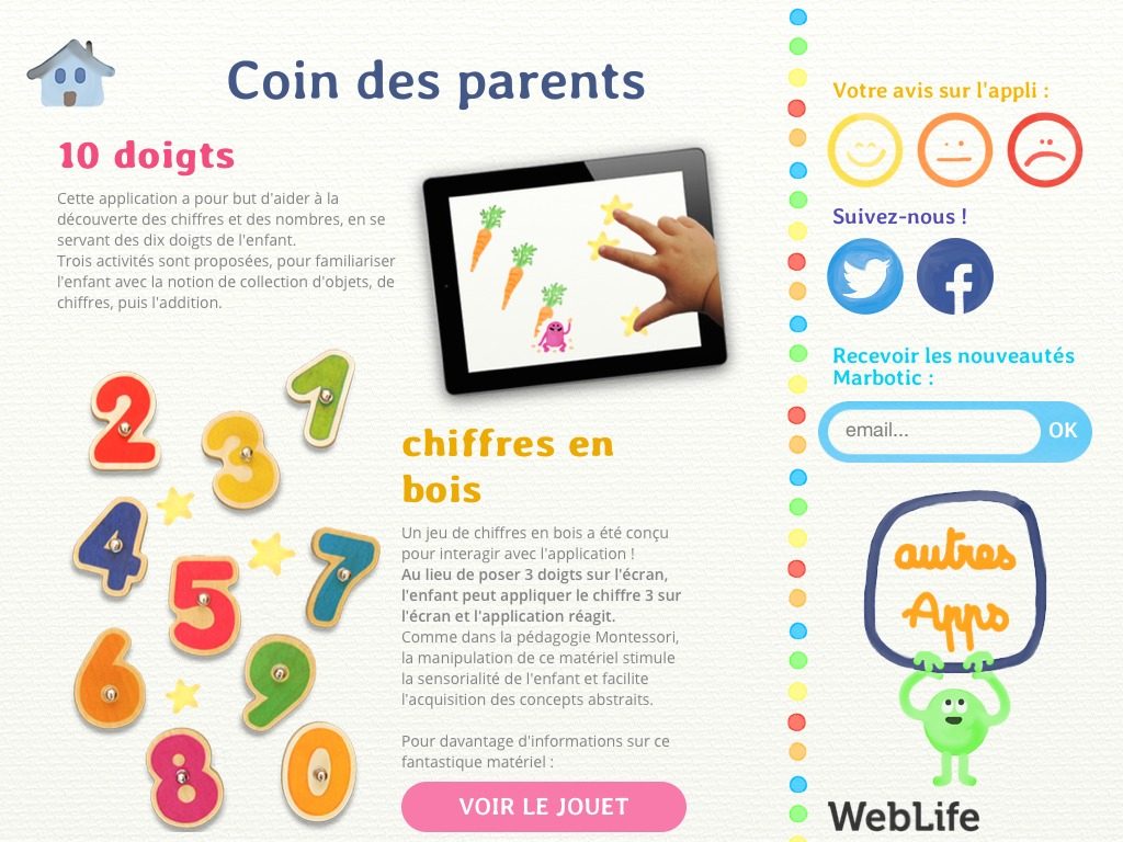10 doigts pour apprendre à compter : le test du second volet - Applicakids